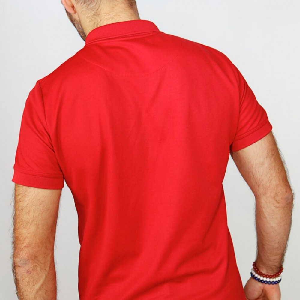 Polo ROUGE homme - Manches courtes